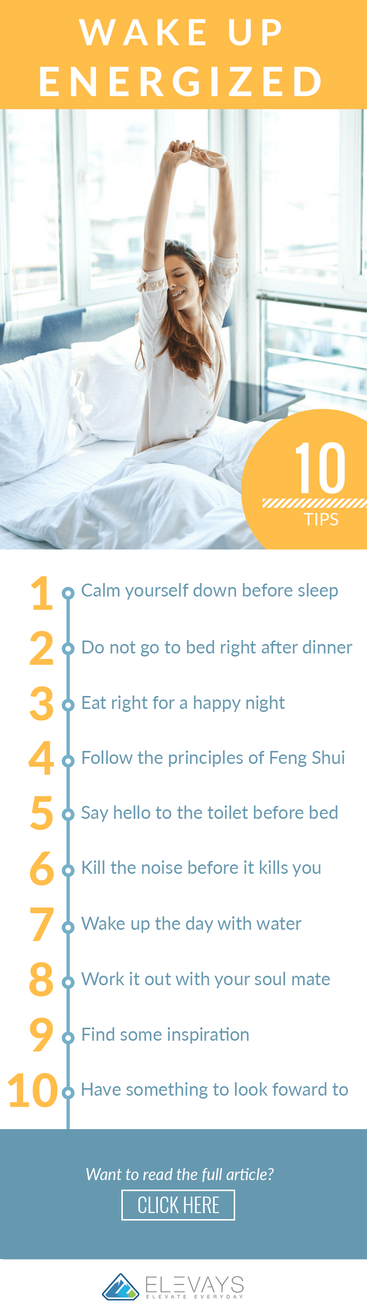 Elevays - 15 Tips for Waking Up Early and Energized