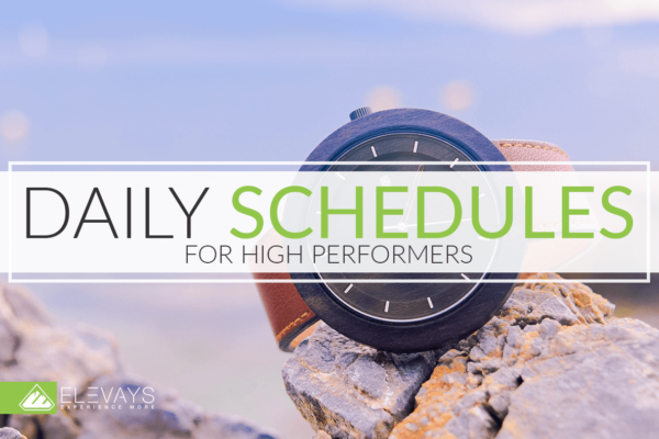 The Perfect Daily Schedule for High Performers - Elevays